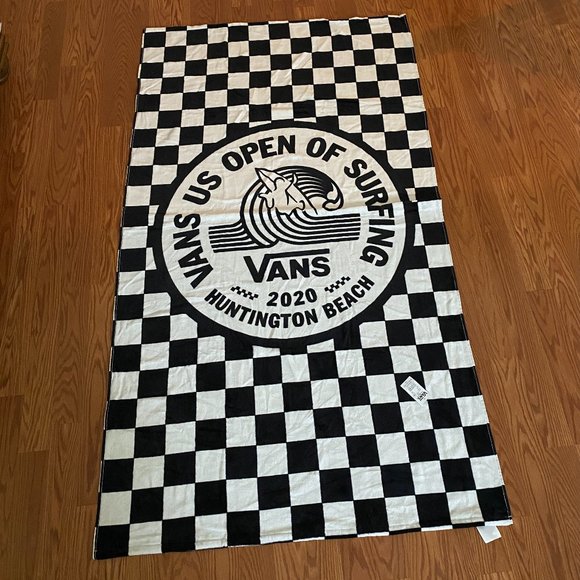 Vans | Other | Vans 220 Vuso Beach Towel Checkerboard Black | Poshmark